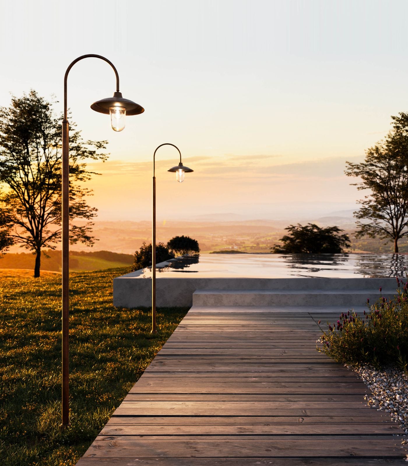 Barchessa Curve Pole Light | Il Fanale | LightCo Australia